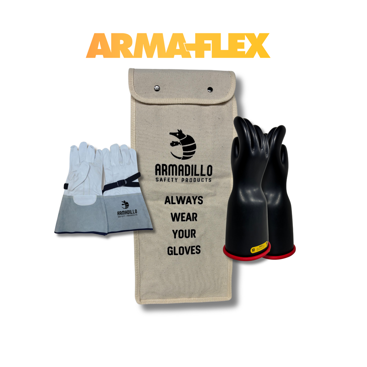 ArmaFlex Class 2 Rubber Glove Kit – Armadillo Safety Products